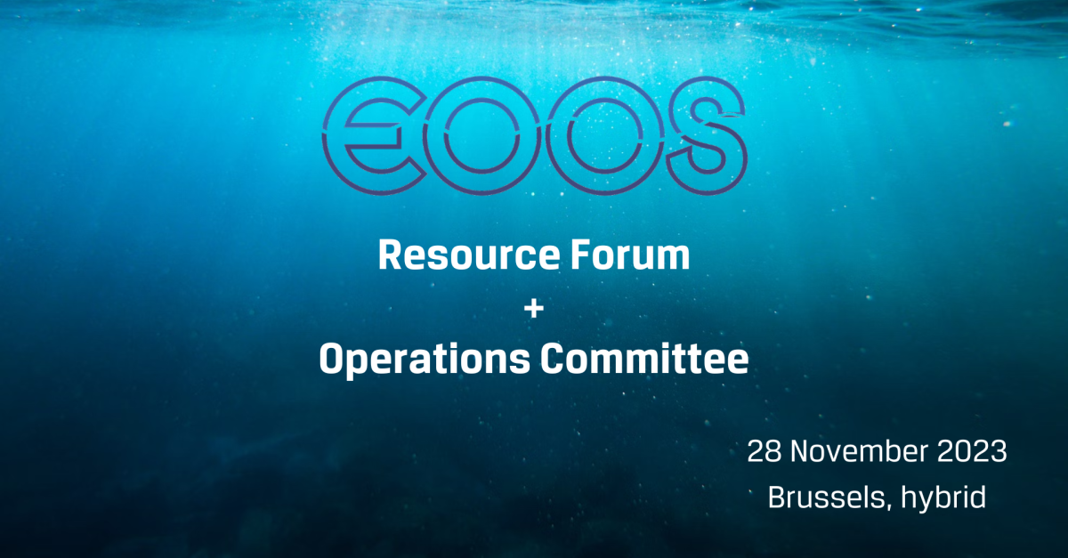 First joint meeting of the EOOS Resource Forum and Operations Committee ...